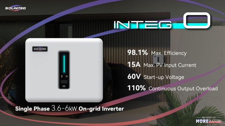 Solinteg launches single phase 3.6-6kW on-grid inverter for the ...